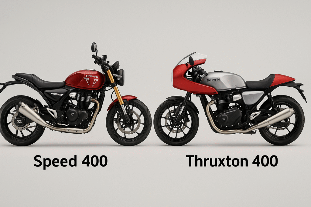 Triumph Thruxton 400 vs Speed 400 – Key Differences, Design & Price ...